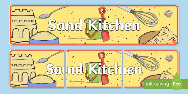 Sand Kitchen Display Banner (teacher made)