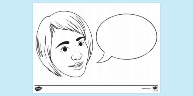 FREE! - Talking Colouring Sheet | Teaching Resources | Twinkl