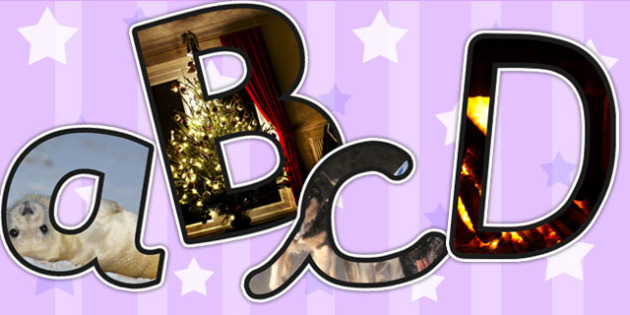 FREE! - Winter Themed A4 Photo Display Lettering