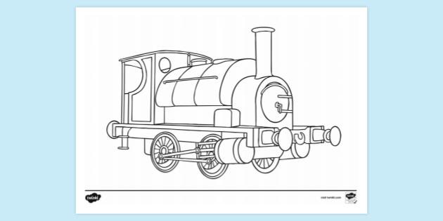 FREE! - Small Engine Colouring | Colouring Sheets