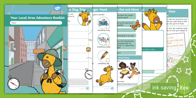 Your Local Area Adventure Booklet (teacher made)