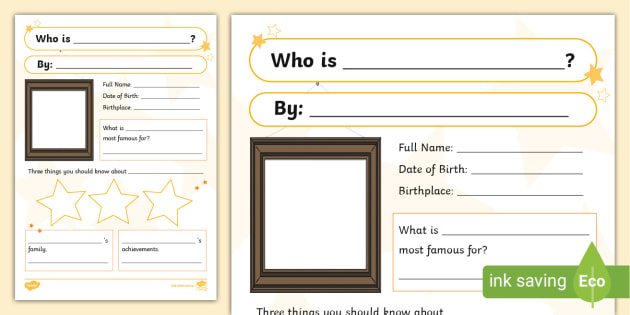 Biography Writing Template (F-2)