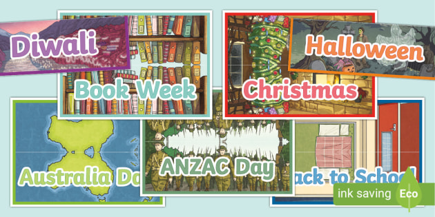 Events and Celebrations Book Displays (teacher made)