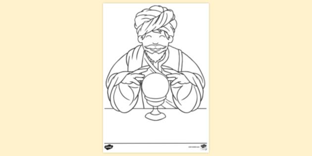 FREE! - Fortune Teller Crystal Ball Colouring | Colouring Sheets