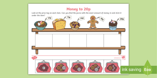 👉 Money to 20p: At the Bakery Activity Sheet