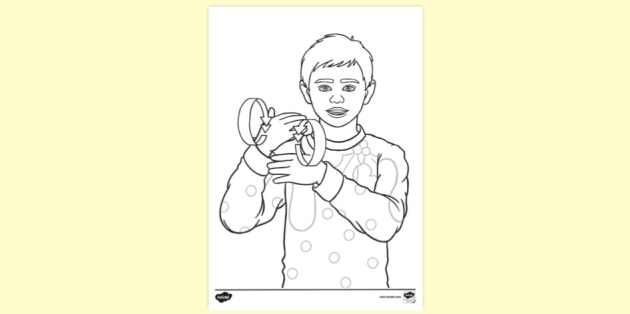 BSL Christmas History Colouring | Colouring Sheets