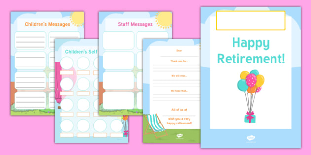 Retirement Activity Booklet (teacher made)