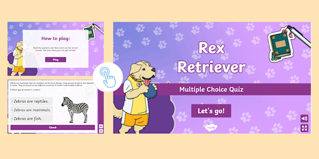 Rex Retriever KS1 English Comprehension Multiple Choice Quiz