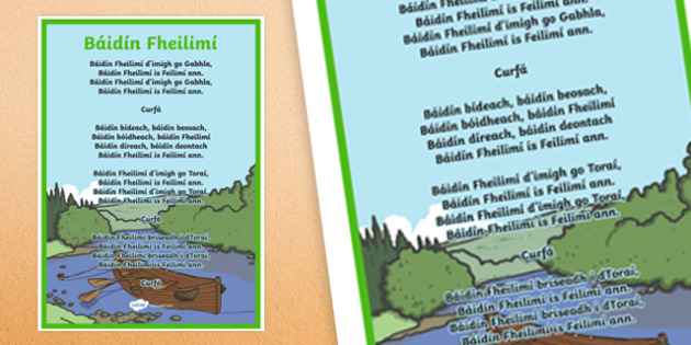 Báidín Fheilimí Song Lyrics (teacher made) Báidín Fheilimí Song Lyrics (teacher made)