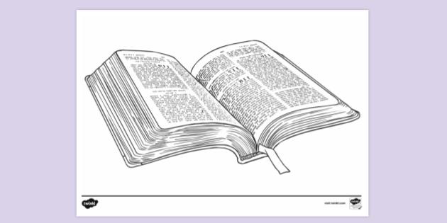 Printable Page of the Bible - KS1 Resources - Twinkl