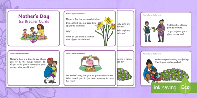 KS1 Mother's Day Ice Breakers Activity (teacher made)
