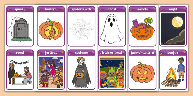 Halloween Flashcards English Esl Worksheets For Distance Learning