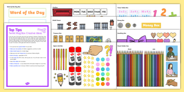 Twinkl Mug Box Ideas Resource Pack