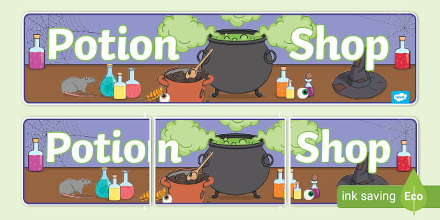 Potion Shop Display Banner (teacher made)