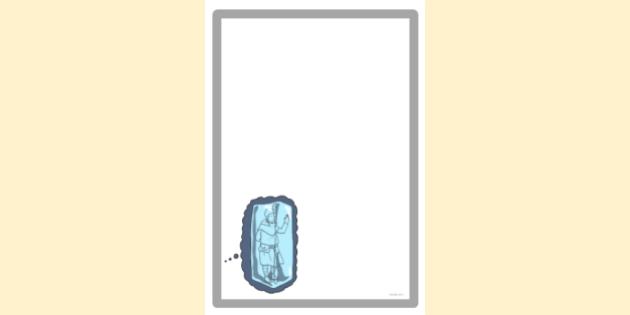 FREE! - Simple Blank Frozen Border | Page Borders | Twinkl