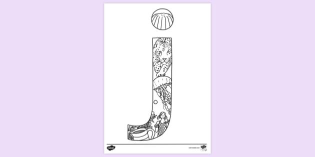 FREE! - Letter J Colouring | Colouring Sheets (teacher made)
