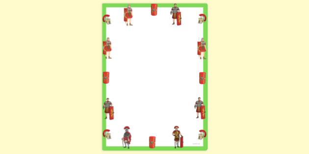 FREE! - Roman Army Page Border - Printable Primary Resources