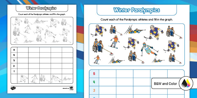 Winter Paralympics Count and Graph | Twinkl Resources