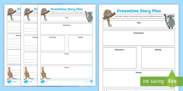 FREE! - Aboriginal Dreaming Story Elements Differentiated Worksheet