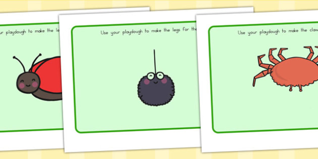 FREE! - Minibeast Playdough Mat (teacher made)