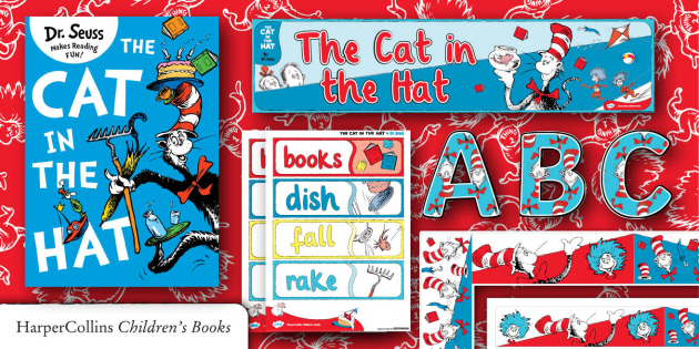 Cat In The Hat Rhyming Words Dr Seuss First Grade