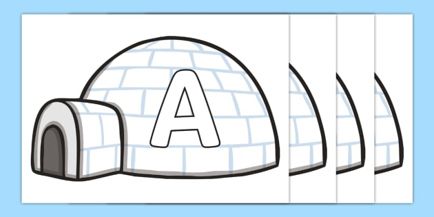 FREE! - A-Z Alphabet on Igloos (teacher made)
