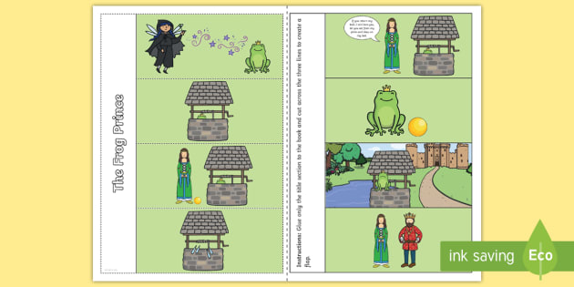 The Frog Prince Story Writing Flap Book