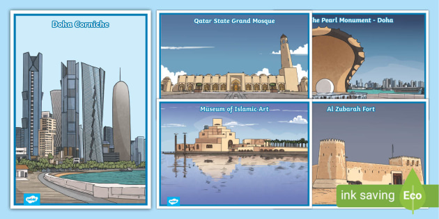 Qatar Landmarks Display Posters
