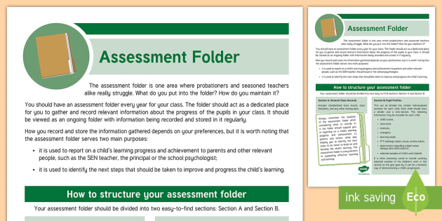 CfE Probationer Assessment Folder Display Poster - CfE, Probationer