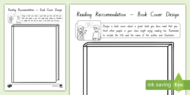 Reading Recommendation Book Cover Design (teacher made)