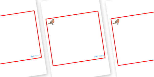 Robin Themed Editable Classroom Area Display Sign