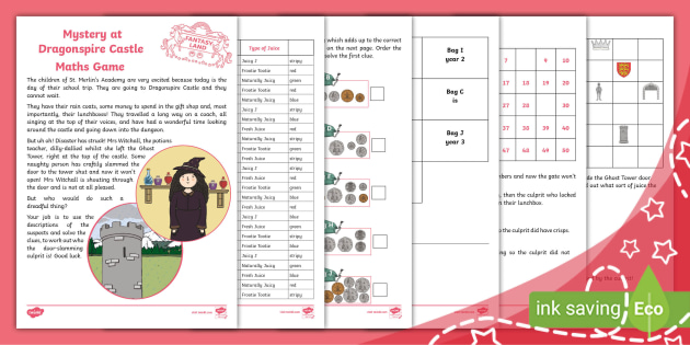 👉 Magical Maths Mystery Game (teacher made)