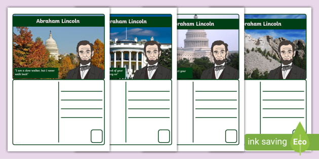 FREE! - Abraham Lincoln Postcards (teacher made)