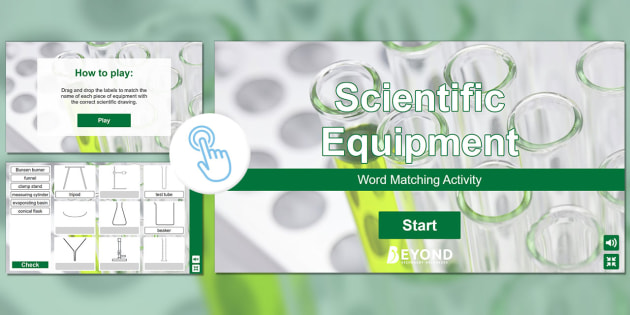 Scientific Equipment Word Matching Activity (Teacher-Made)