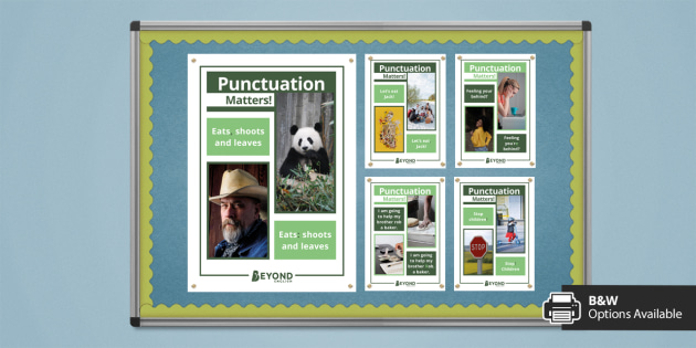 Punctuation Matters: Funny Punctuation Errors Poster Beyond