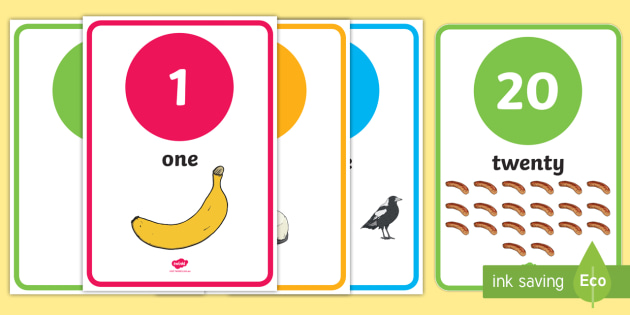 Numbers 0 To 20 Poster