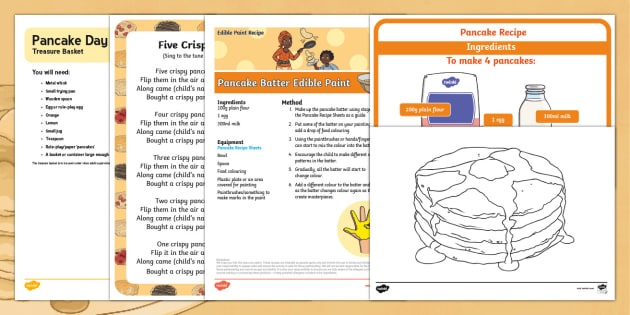 EYFS Pancake Day Resource Pack (Ages 0-2) (teacher made)