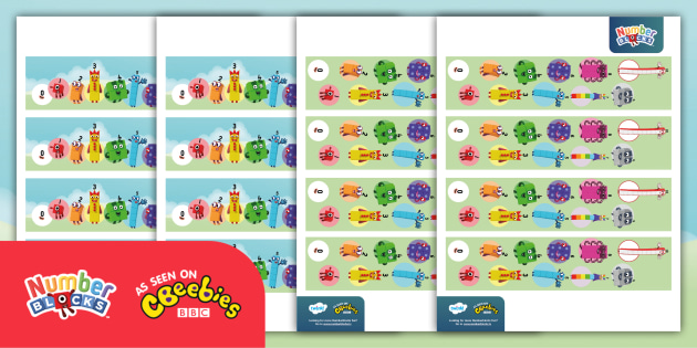 FREE Numberblocks: Bulletin Board Borders (teacher made)