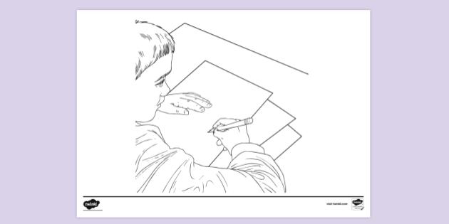 FREE! - Write Colouring Sheet (teacher made)