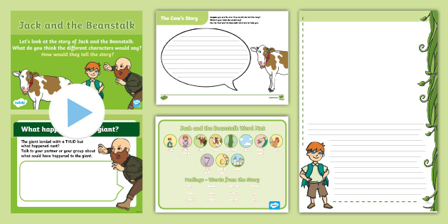 Jack and the Beanstalk Monologue Activity Pack