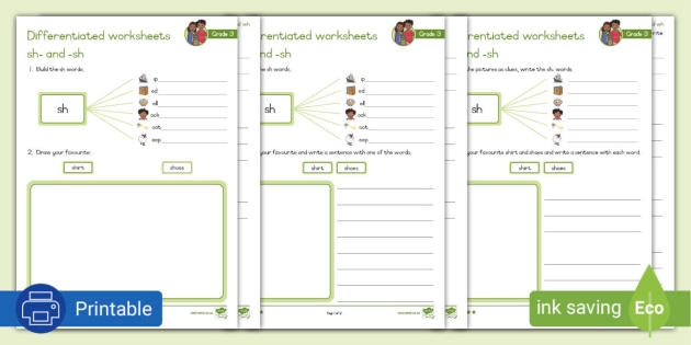 Sh Worksheets