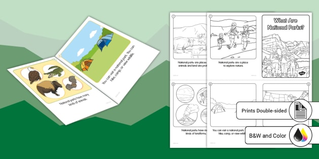 What Are National Parks? Emergent Reader (Teacher-Made)