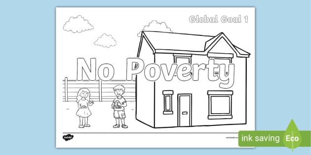 All About Global Goals: No Poverty Colouring Activity