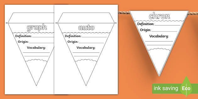 Etymology Bunting Greek and Latin Root Words Year 5