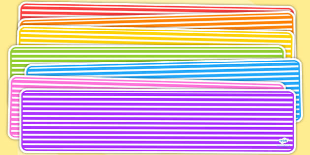 👉 Editable Banner Stripes (teacher made)