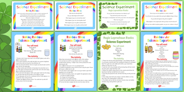 EYFS St. Patrick's Day Themed Science Experiements Resource Pack
