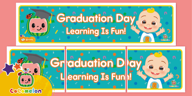 CoComelon Graduation Banner | Twinkl Resources USA