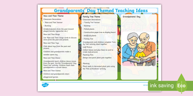 Themes for Grandparent's Day at School | Activities & Ideas