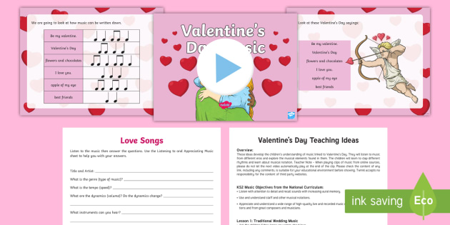 Valentine's Day Music Activities Pack (teacher made)