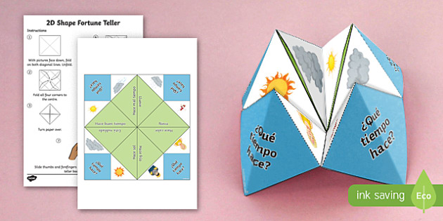 Spanish Weather Fortune Teller-French (teacher made)